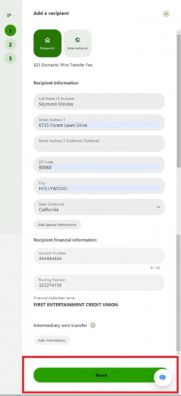 Wire Transfer Resources - First Entertainment CU